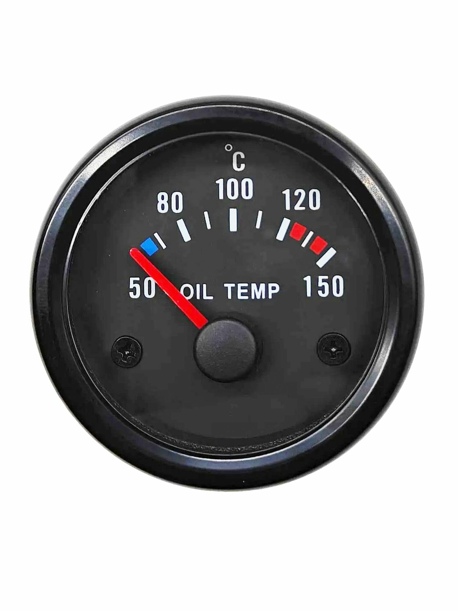 Черный указатель температуры масла автомобиля 2 "52 мм 50-150 указатель температуры масла красная светодиодная светящаяся стрелка