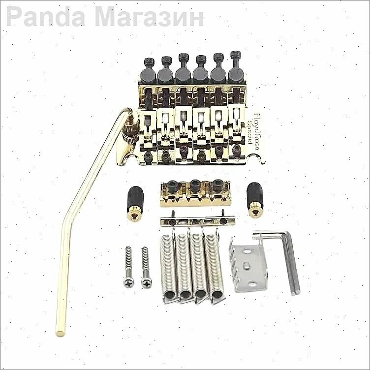 Корейская электрогитара Floyd Rose Специальная тремоло-система, порожек бриджа 42 мм / 43 мм, длина блока 34 мм