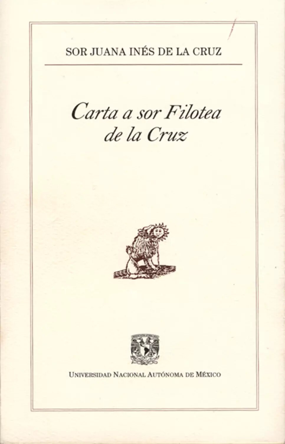 Carta a sor Filotea de la Cruz [Цифровая книга]