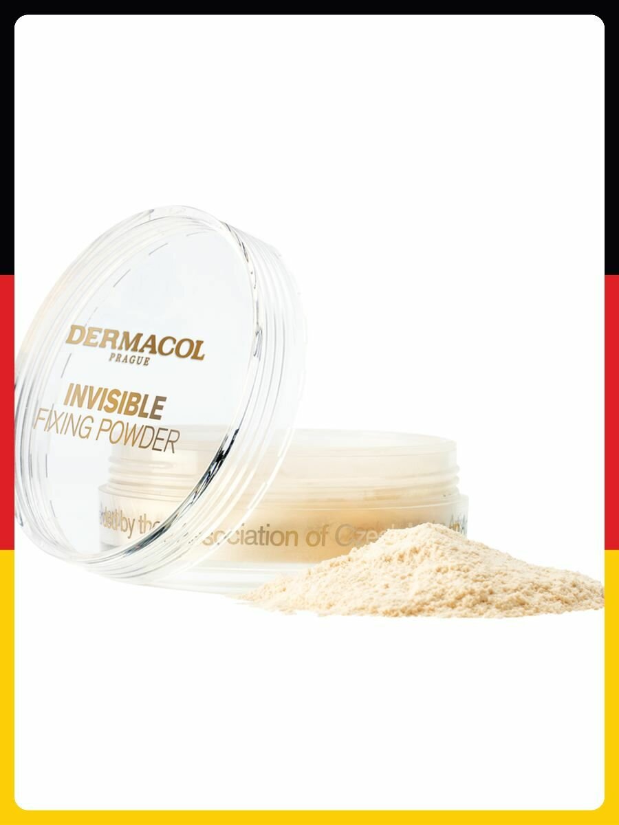 Невидимая фиксирующая пудра Dermacol Invisible fixing powder light, 13,5 г