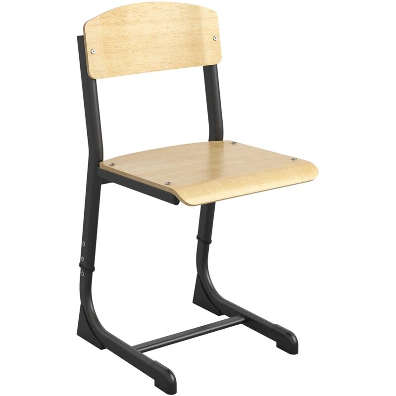 Стул ученический MET_Комус Мебель Школа 2.0, 5-7 р. г. антрацит