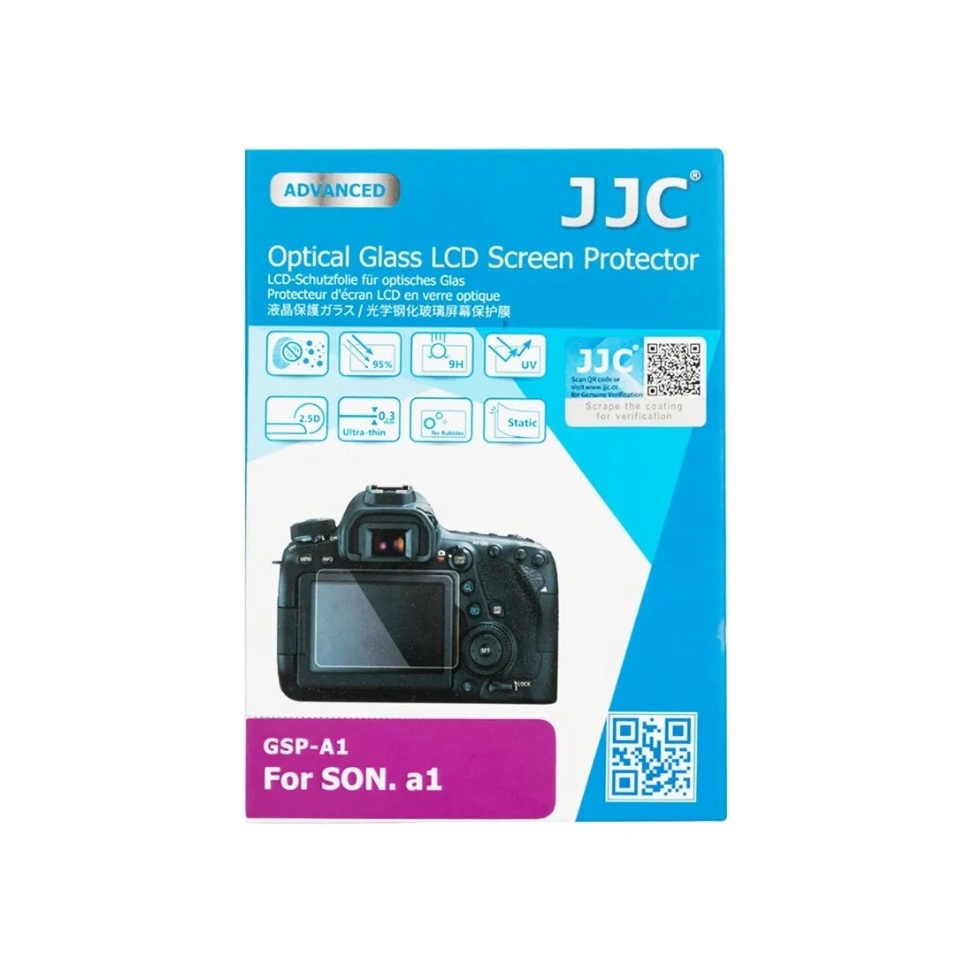 Защитное стекло JJC GSP-A1, для фотоаппарата Sony a1, ZV-E10