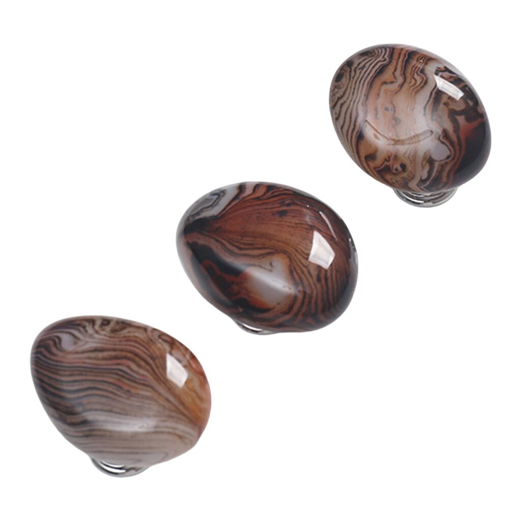 3шт Агатовый Камень Комоды Ручка Дверцы Кухонного Шкафа Ручка Простой Шкаф Тянет