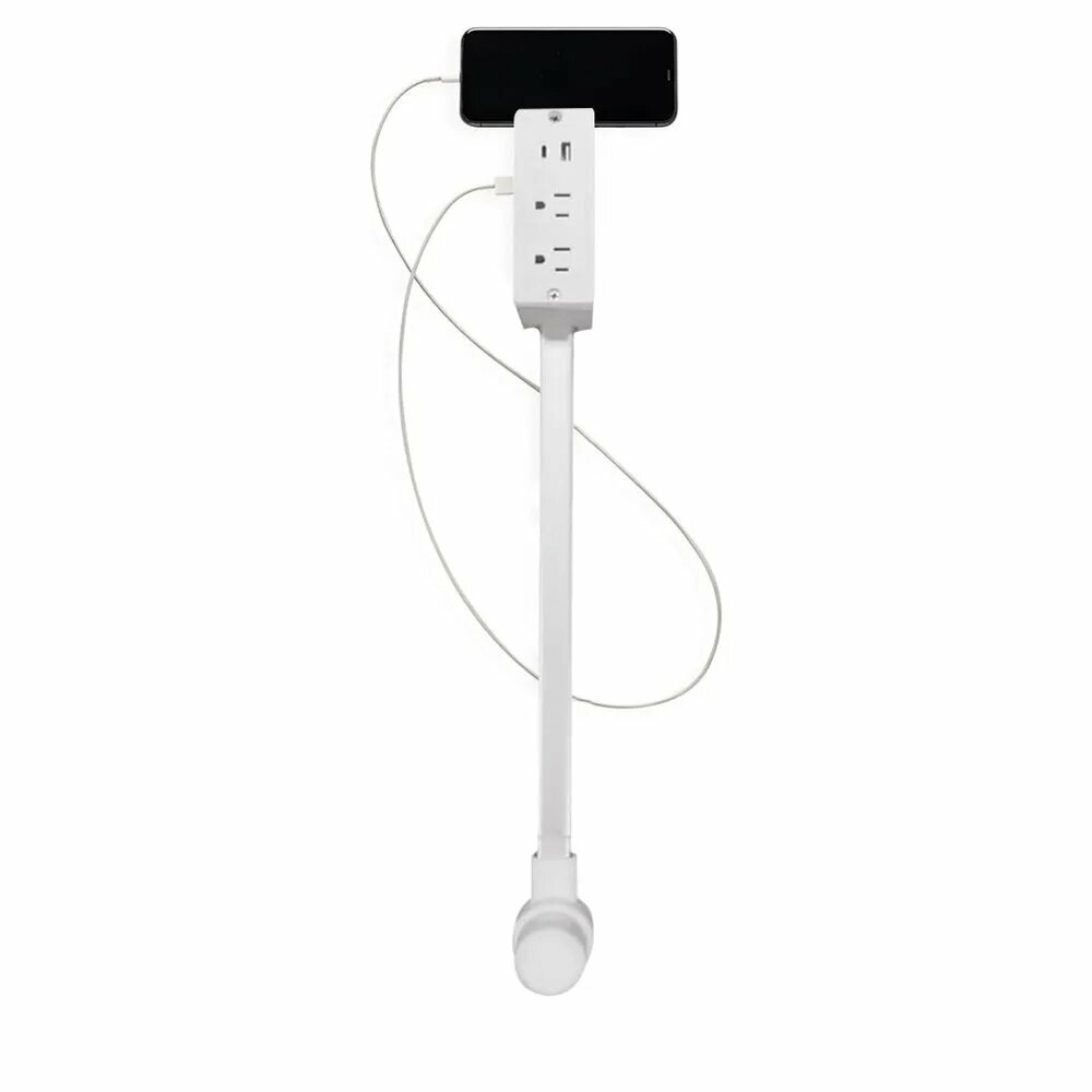 Удлинитель розетки с 2 USB-A и USB-C для настенного зарядного устройства