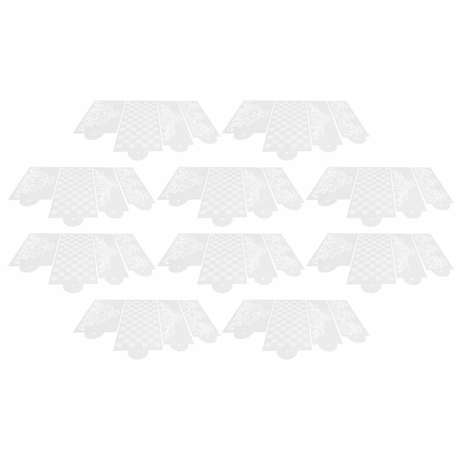 Набор трафаретов для украшения тортов: 10 шт. Формы для выпечки с тиснением, инструменты для кухни