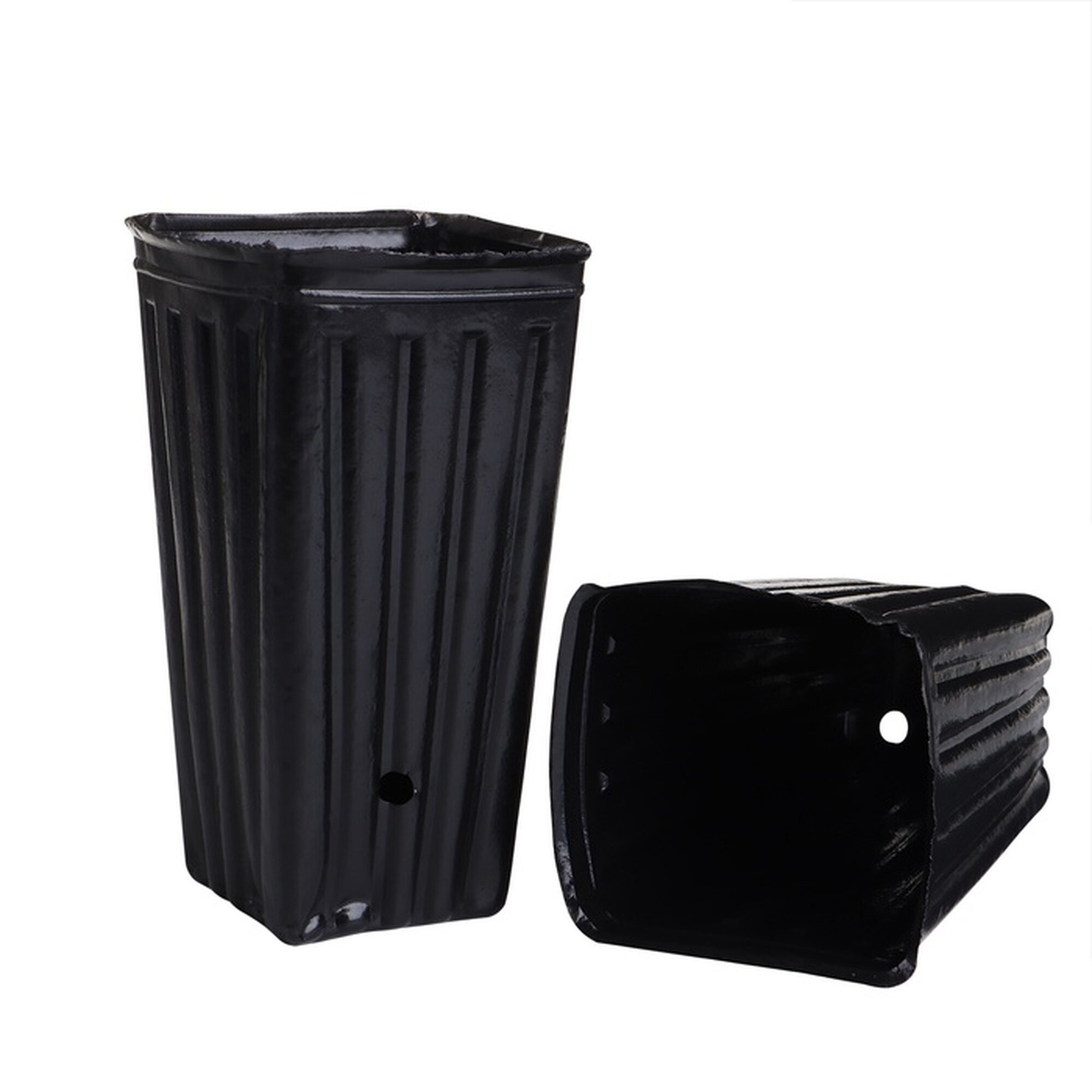 Пакет для рассады 1,5 л, 11 × 11 см, h=20 см, фас 5 шт чёрный, Greengo 10479282