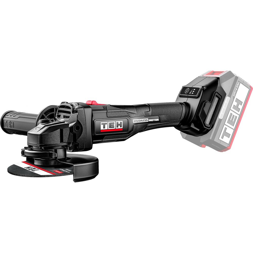 Угловая шлифовальная машина, аккумуляторная, TEH LG125N, диск 125 мм, 20В, без АКБ и ЗУ