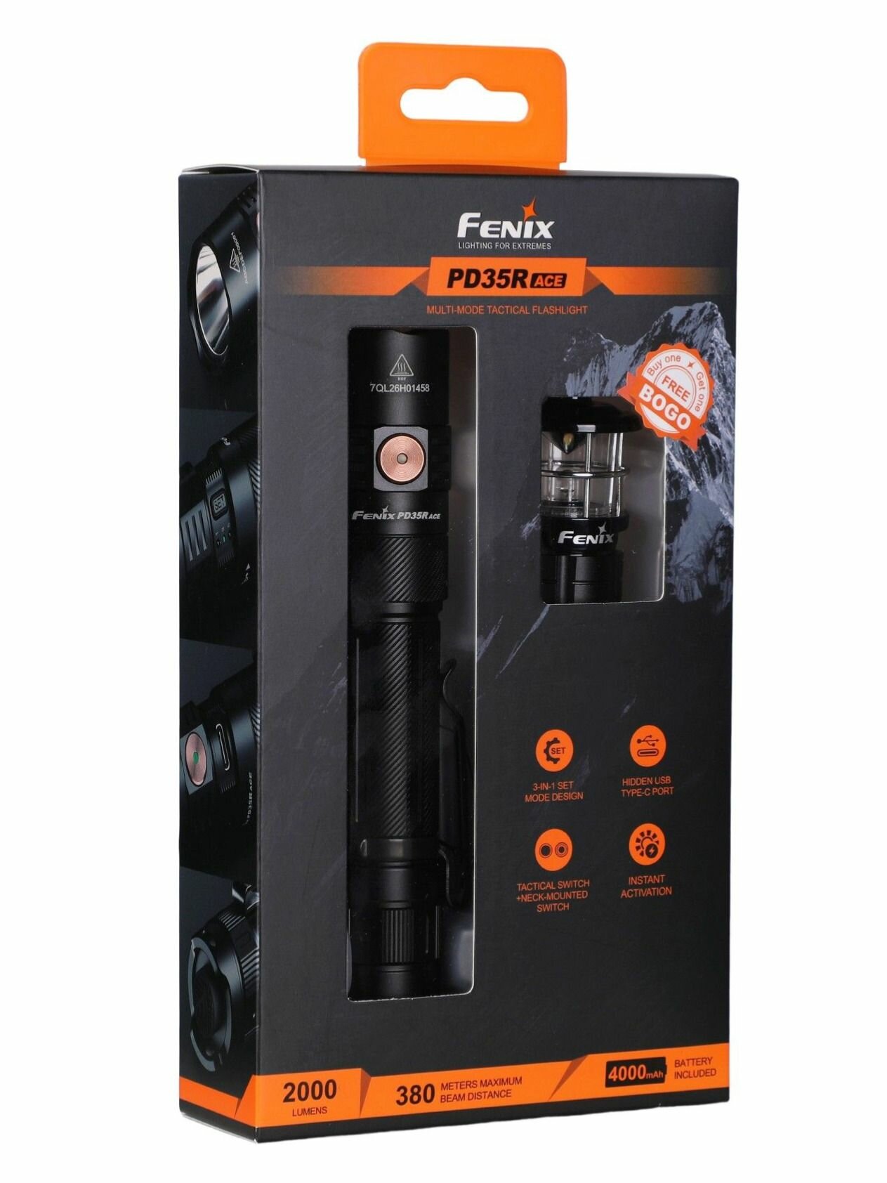 Подарочный набор Fenix PD35R ACE + Fenix CL01 черный