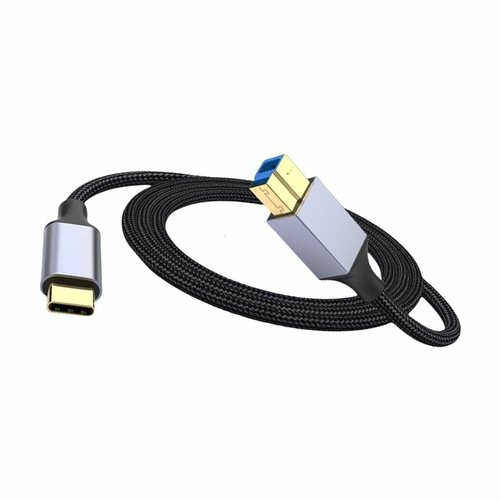 USB-кабель B Type C (нейлон), - 0,5 метра