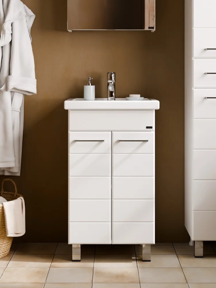 Тумба под раковину без столешницы СаНта Омега 50 напольная