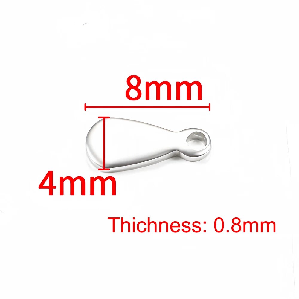 Подвески Water Drop 4x8mm, 100 шт.