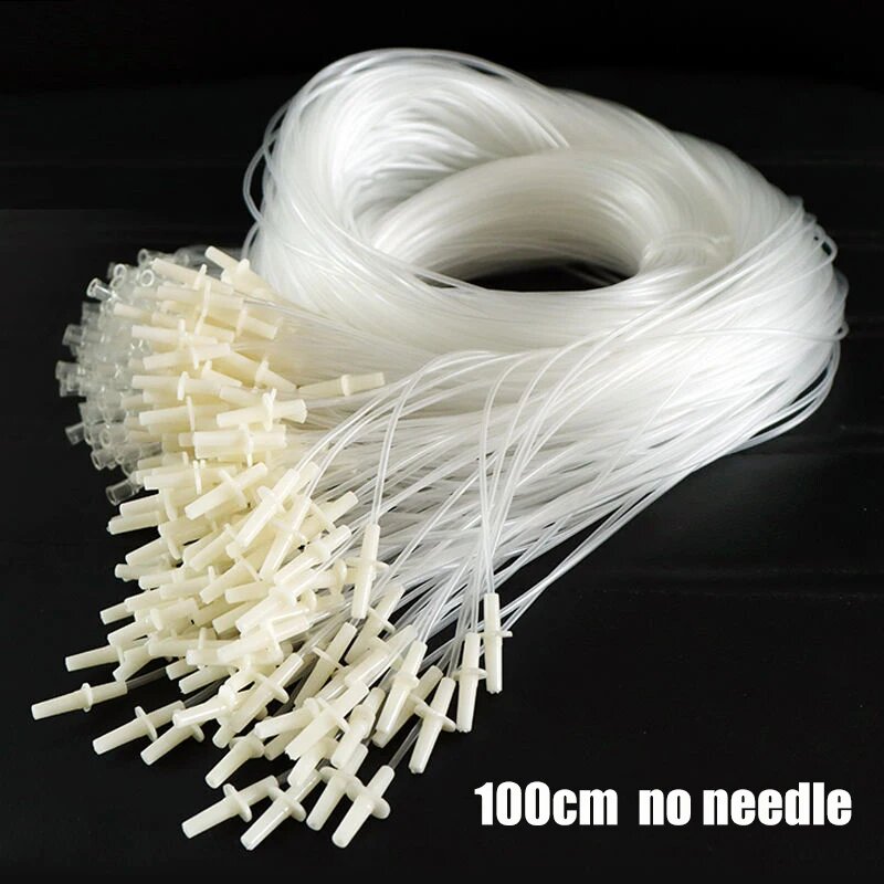 Ветеринарный удлинительный шланг для инъекций 50pcs, 100cm no needle