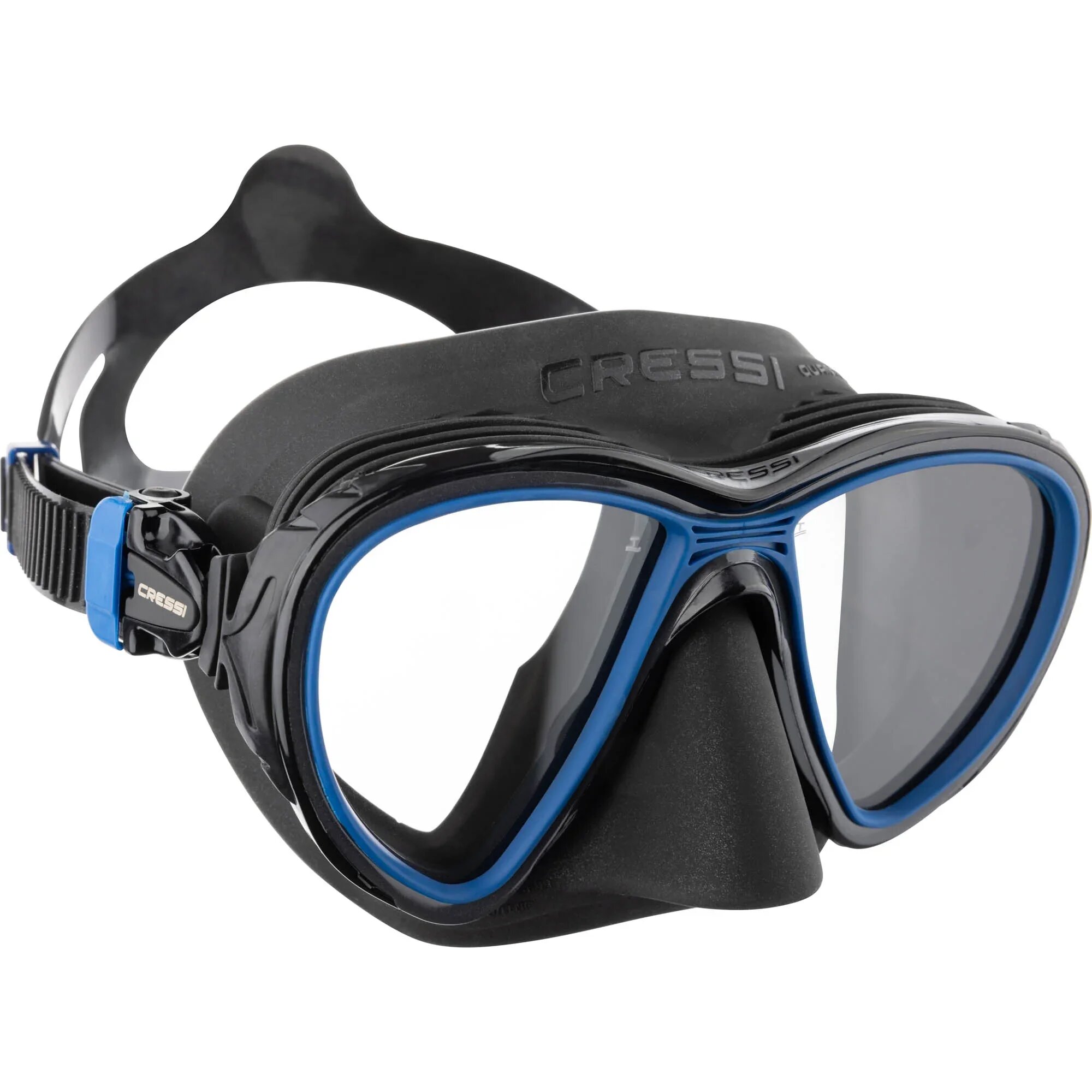 Маска для дайвинга Cressi Quantum Темно-синий, BLACK-BLUE