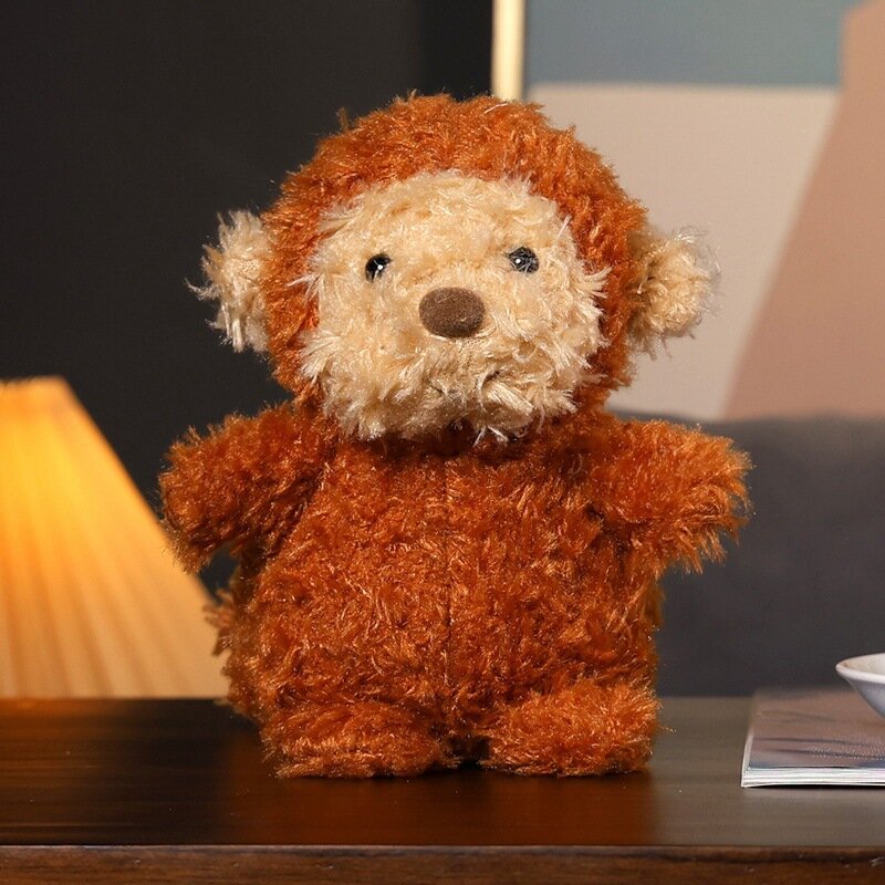 Милый плюшевый медведь с кудрявыми волосами в стиле 1, мягкая игрушка, игрушка для автомата с краном 8inch Игрушка для свадебного бросания.