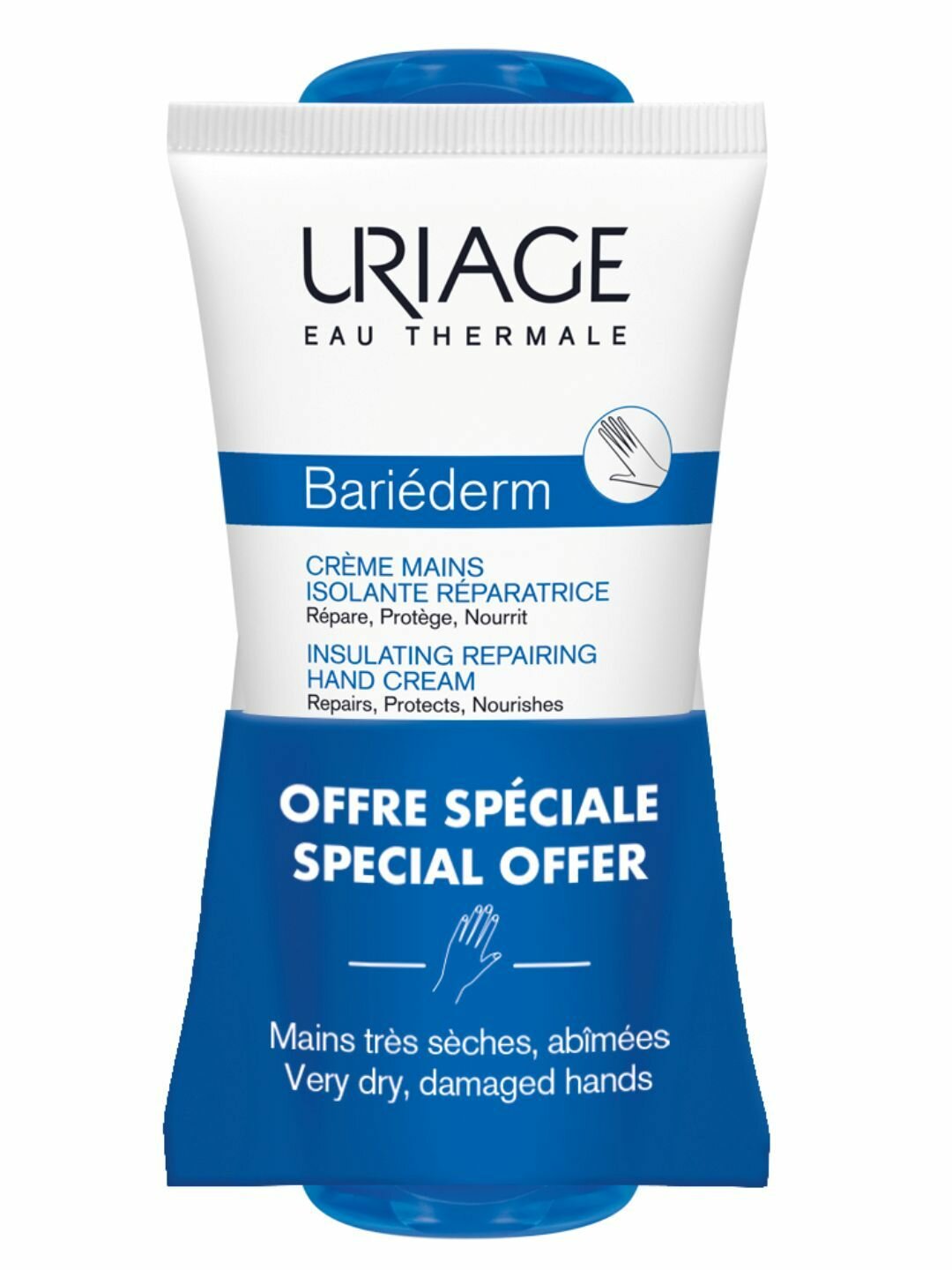 Урьяж Барьедерм-Цика набор Изолирующий восстанавливающий крем для рук, 2х50 мл | URIAGE Set