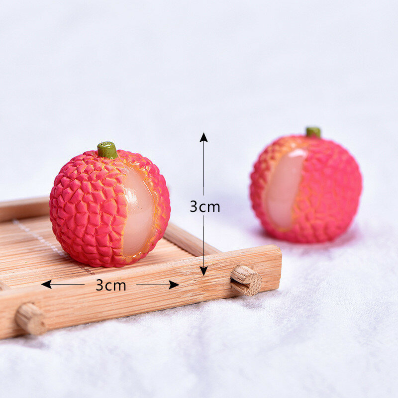 Realistic and adorable resin fruit miniatures for diy and craft projects, d