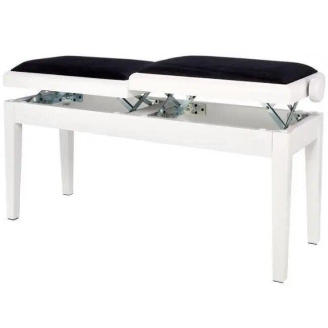 GEWA Piano bench Deluxe Double White matt Банкетка для пианино двойная