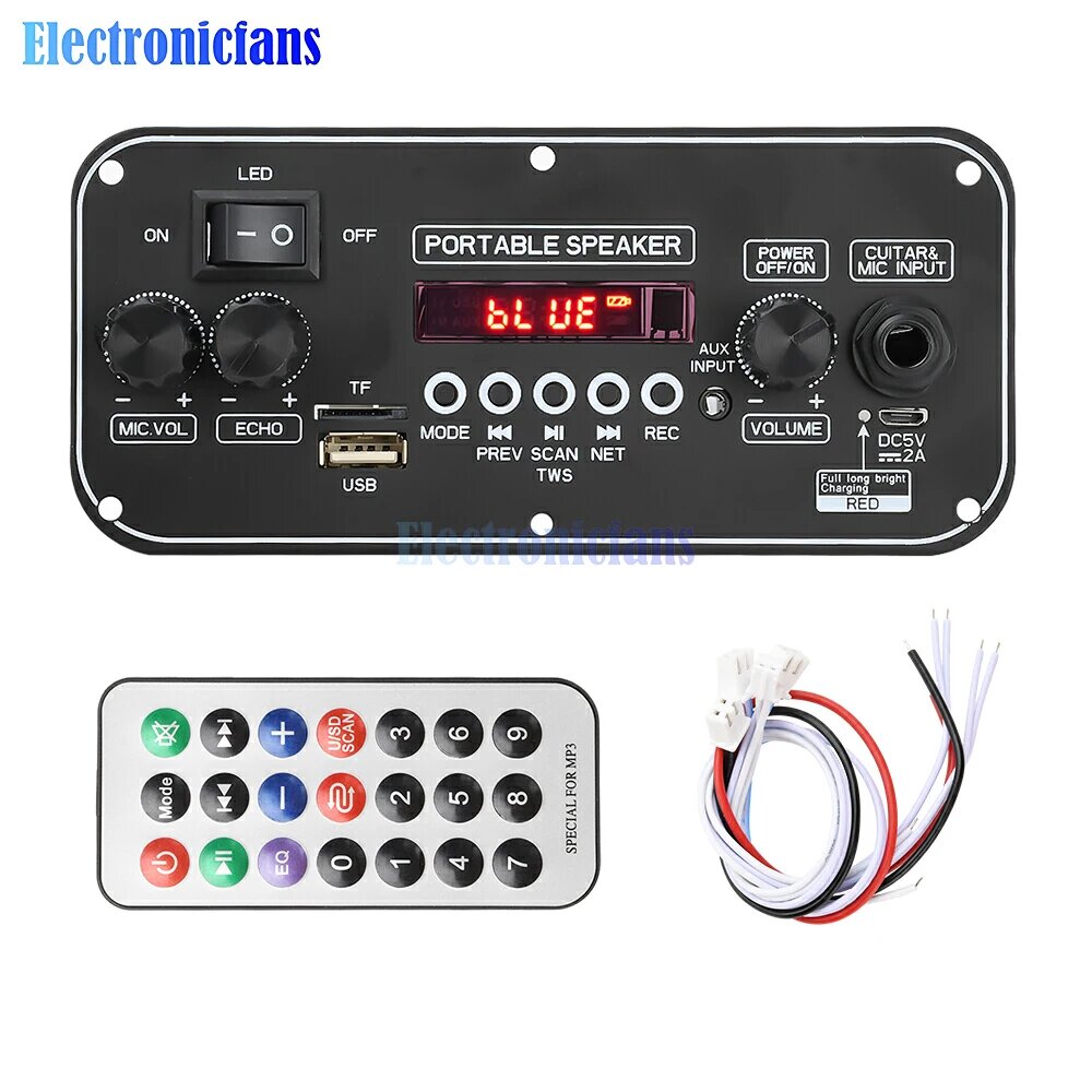 Модуль декодирования MP3 Bluetooth diymore small remote control