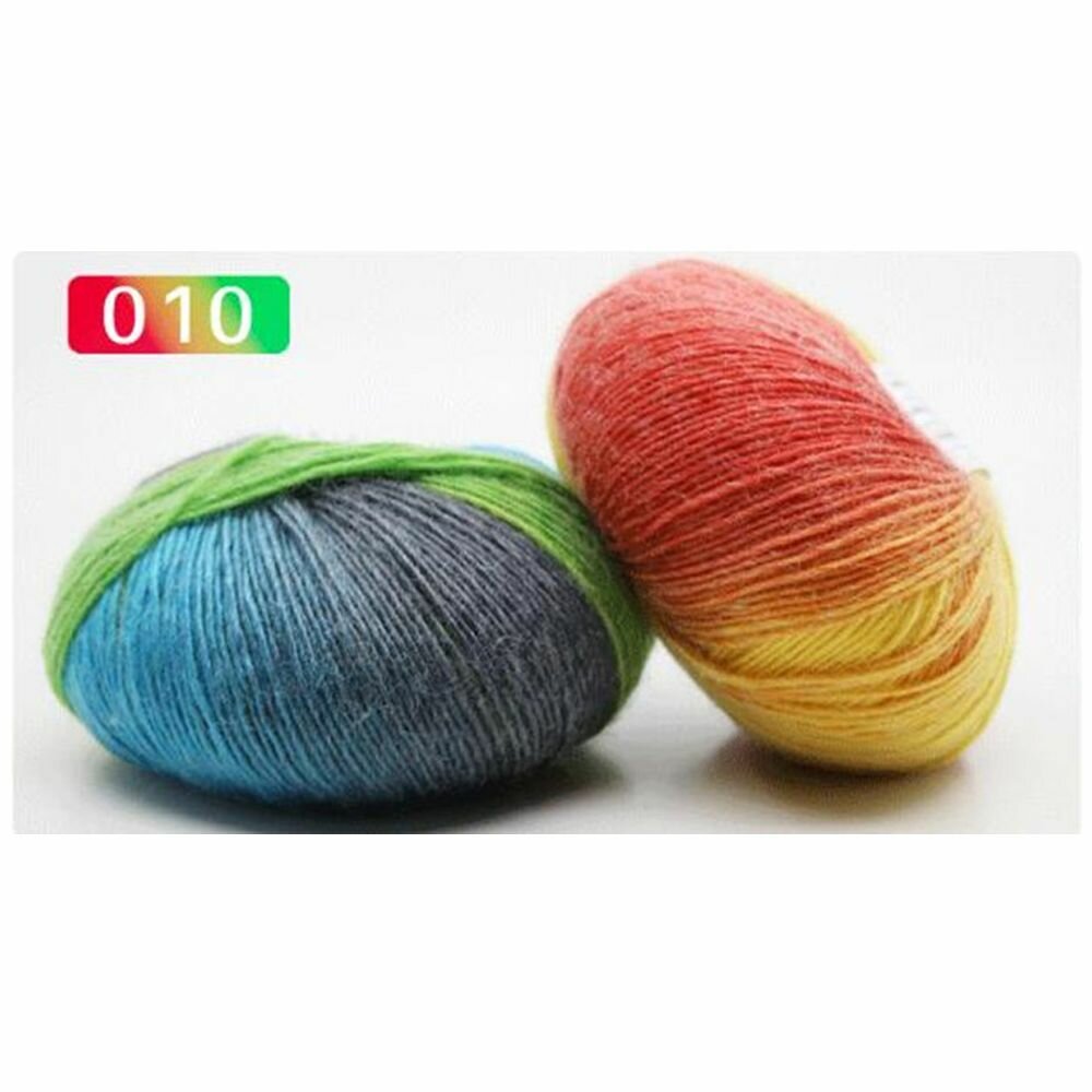 Шерстяная пряжа для ручного вязания, 100% шерсть, однопрядная градиентная нитка 50 г (180 м), для крючка 22,5 мм, 20 цветов идеальна для аксессуаров, шарфов и декоративных деталей