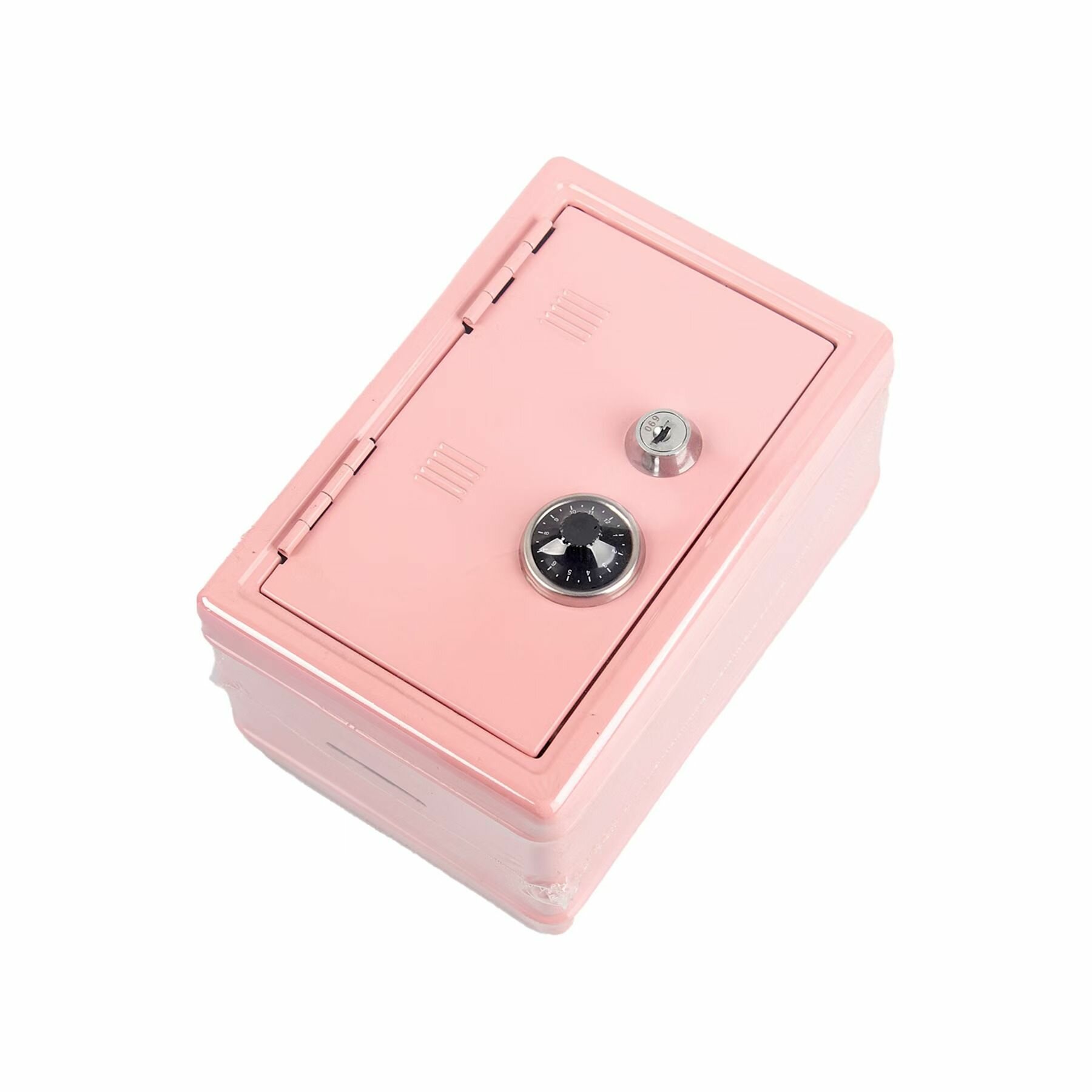 Копилка сейф для денег с замком и ключами металлическая