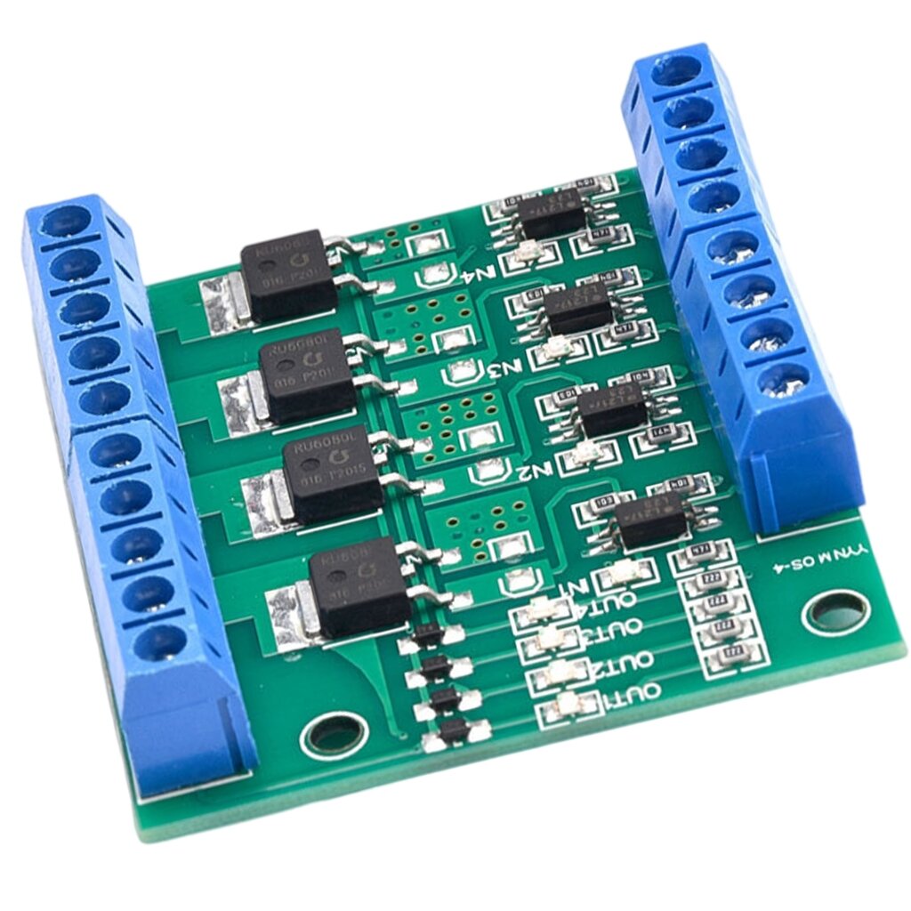 4-Канальный MOSFET Импульсные Триггеры Переключатели Плата контроллера ШИМ-Вход для Двигателя Светодиодная Подсветка от 4-20 В до 3,7-27 В Плата Драйвера