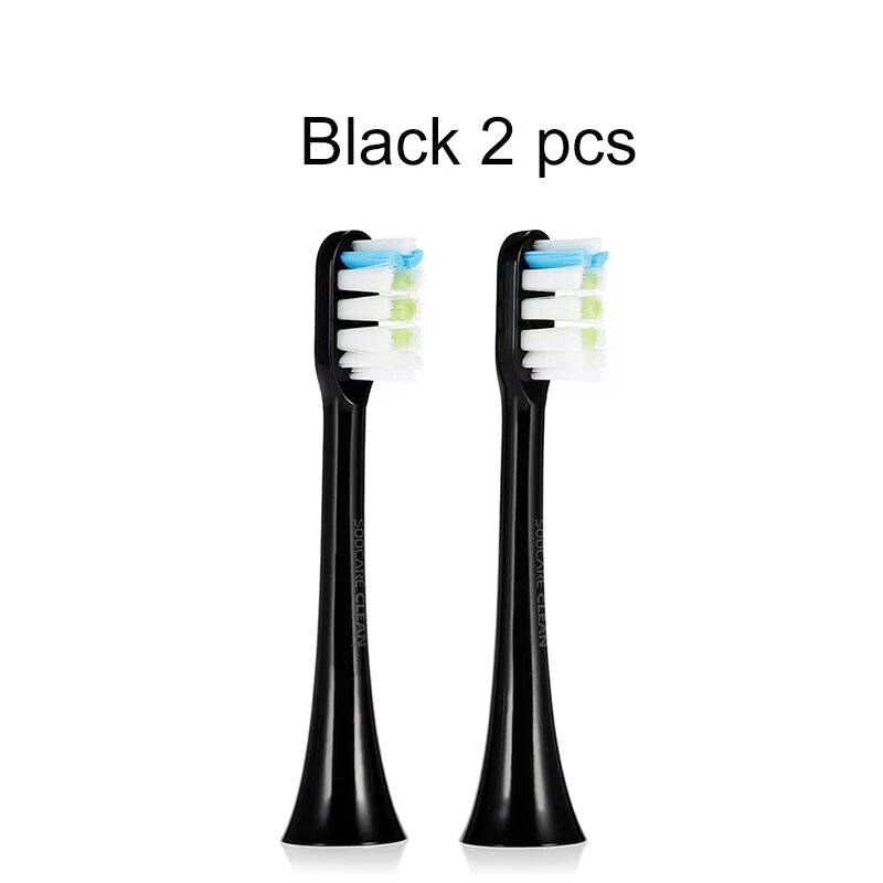 Сменные насадки для электрической зубной щетки SOOCAS X1 X3 X3U X5 Black 2 pcs