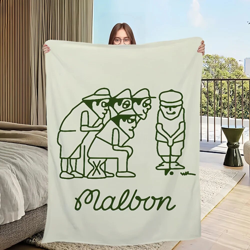 Одеяло M-malbon Art Golf, зеленое, 125x150 см