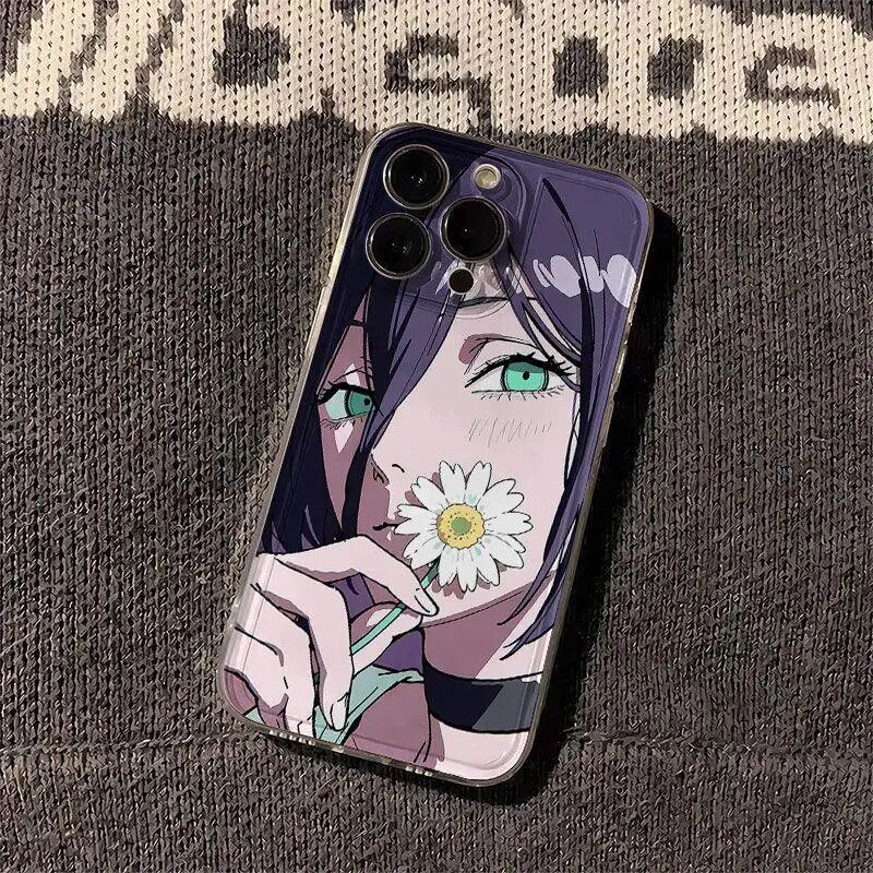 Чехол для телефона Sexy Anime Girl Reze Chainsaw Man для iPhone 11 12 13 14 15 16 1, for iPhone 12