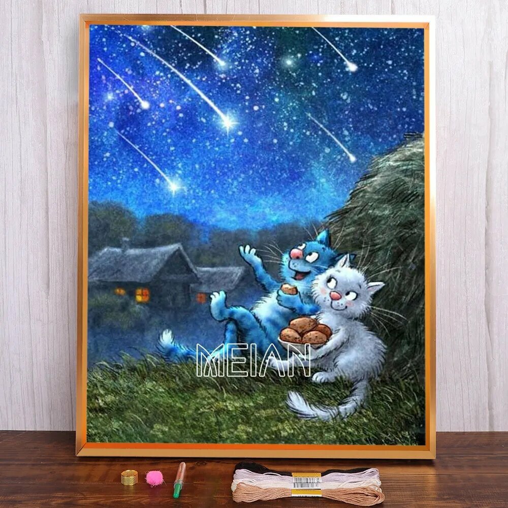 MEIAN Набор для вышивания,30x40CM,14CT