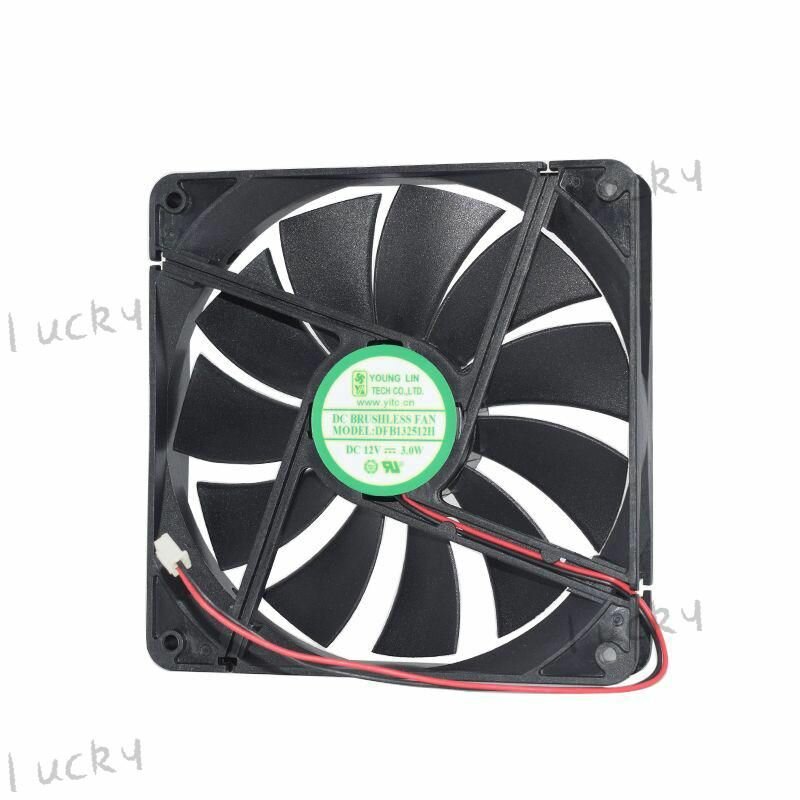 DFB132512H 13.5CM Новый вентилятор 135*135*25мм DC12V 3.0 Вт 2Pins Для YOUNGLIN