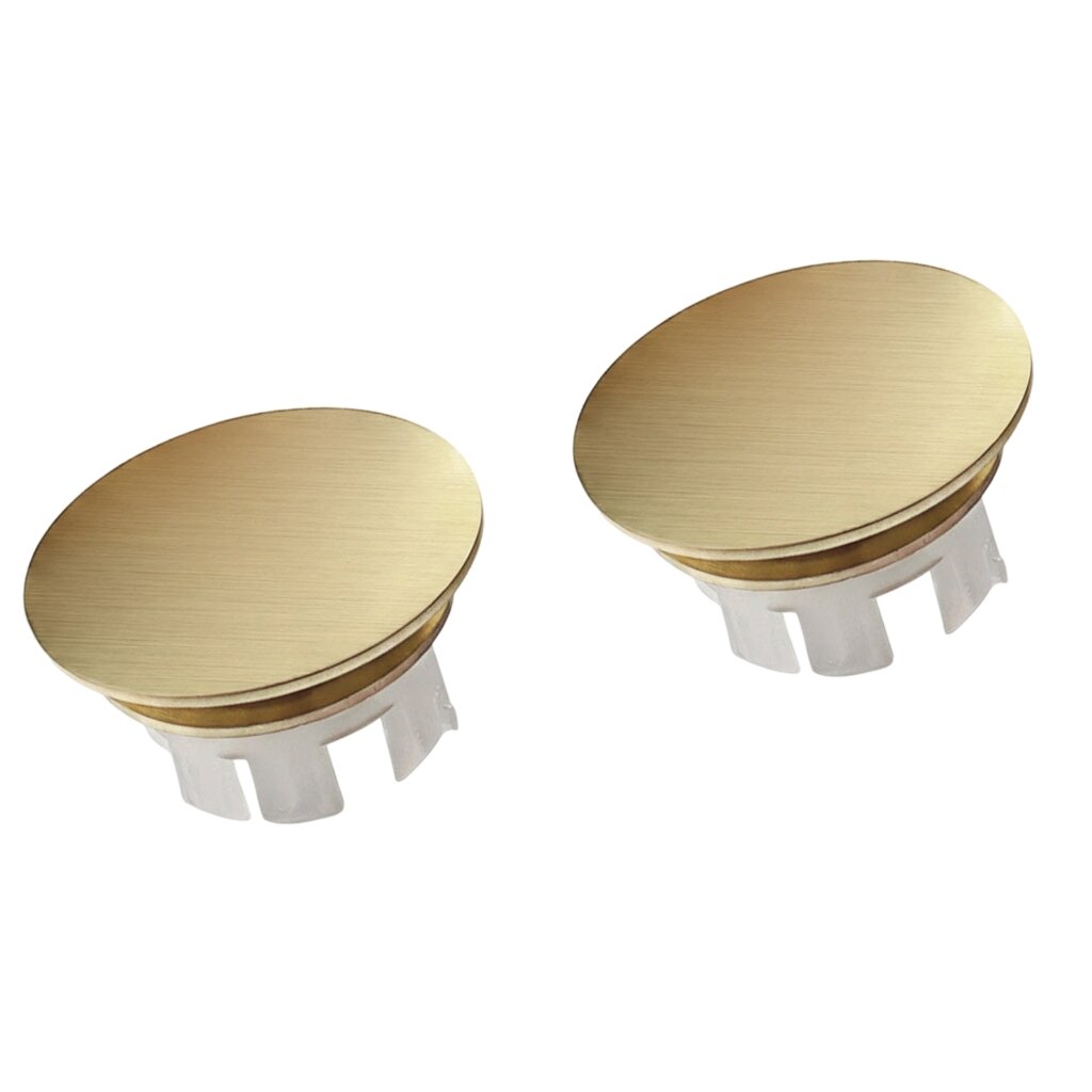 Кольца для перелива раковины из 2шт, Двухслойная круглая заглушка для перелива, Аксессуары для раковины ванной комнаты, простота установки