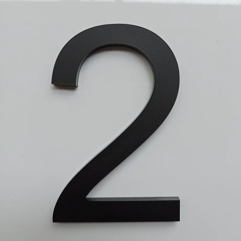 Номер дома OIMG 4 дюйма черный акрил 2