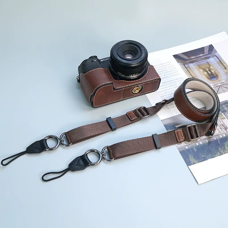 Защитный чехол-кейс из кожи для Sony A6700, A6000/A6100/A6300/A6400, ретро-чехол для камеры, сумка для камеры A6400,