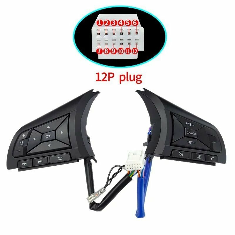 Переключатель рулевого колеса для Nissan Note Epower 2018 2019 2020 Np300 2017 Bluetooth Cruise Control Кнопка громкости