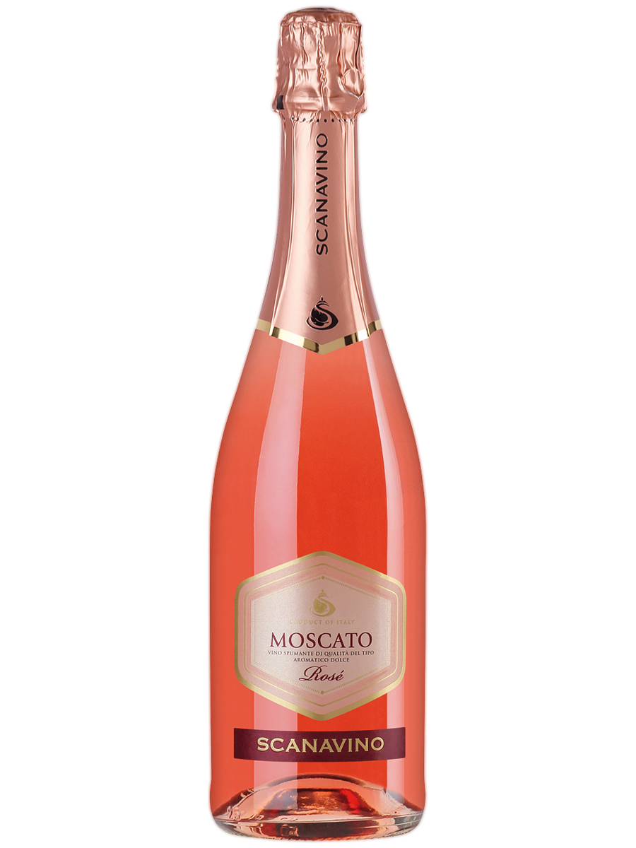 Вино игристое Scanavino V.S.Q. Moscato Rose, розовое, сладкое, 0,75 л