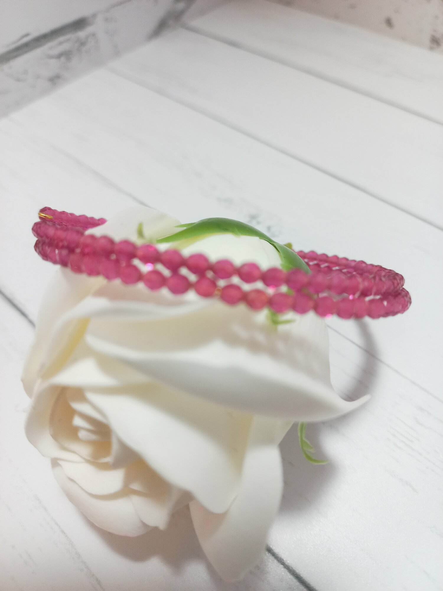 Жесткий браслет, циркон