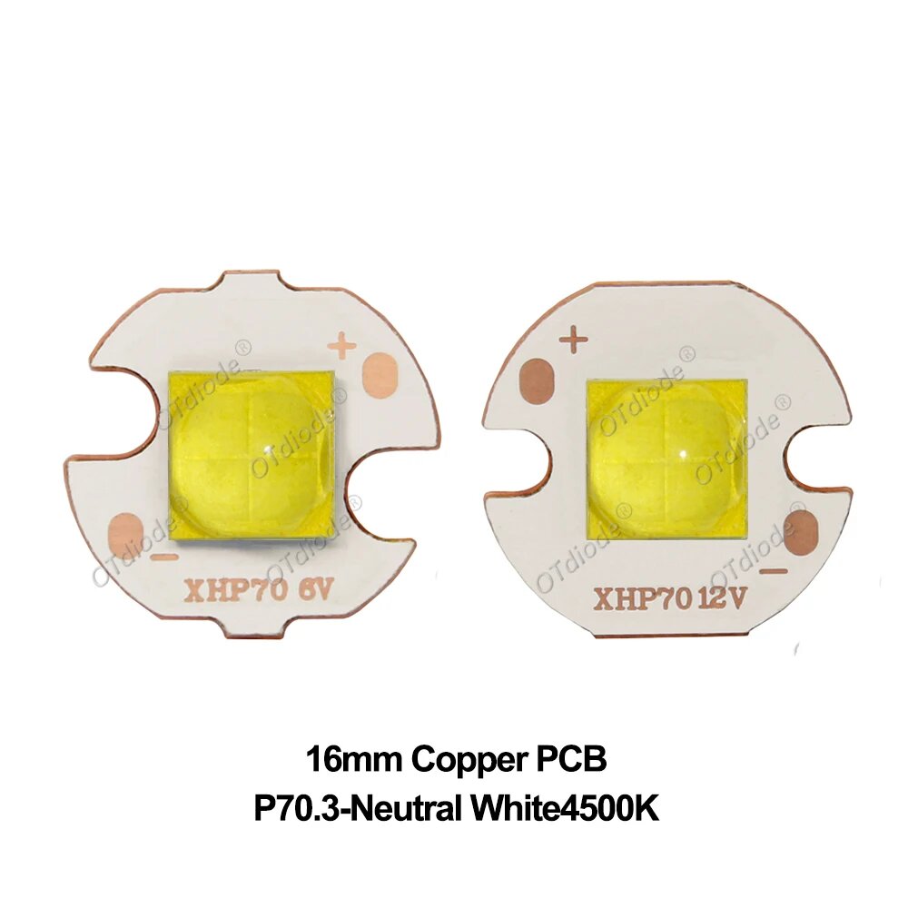 Светодиодный чип XHP70 6V 40W-NW4500K 16mm
