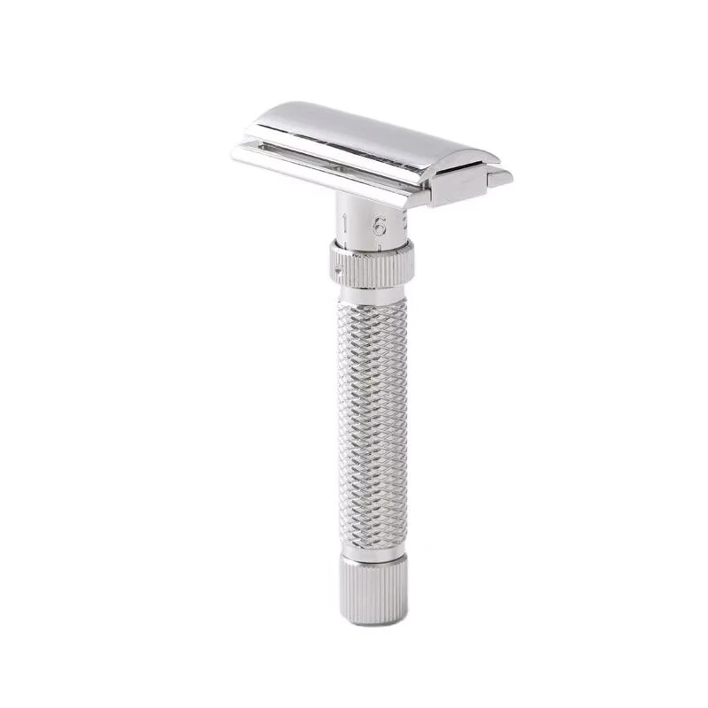 Бритва Yaqi Ultima Регулируемая Мужская Безопасная С Нескользящей Ручкой, Из Нержавеющей Стали, Для Комфортного Бритья, 77 Мм