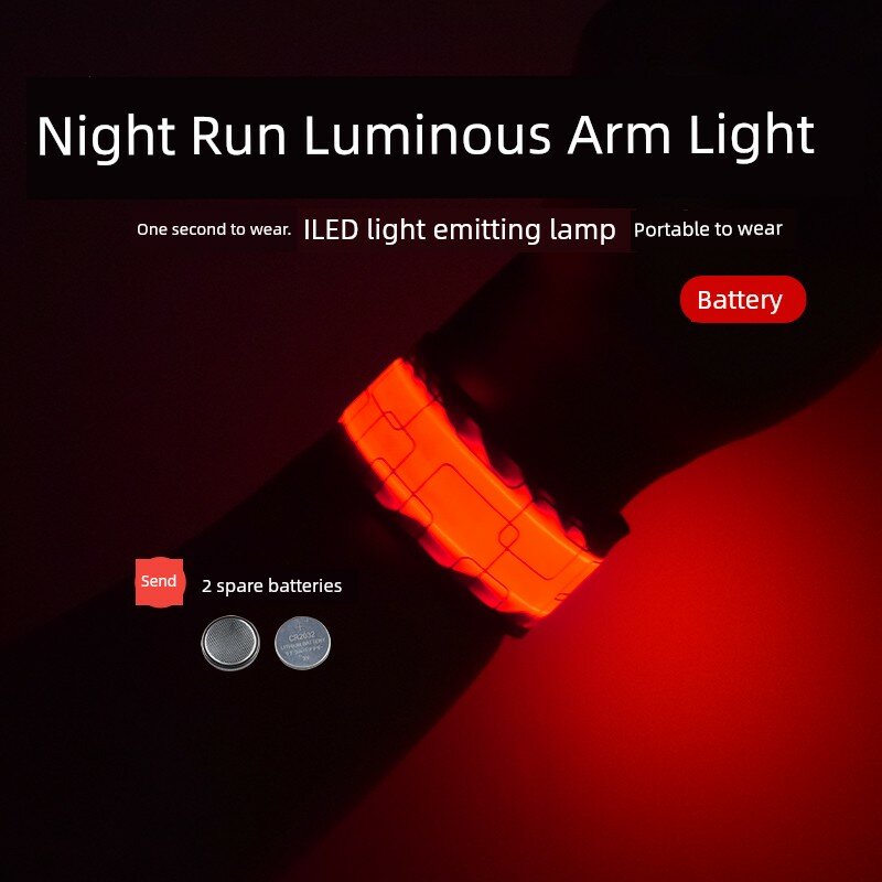 Светоотражающие ремни для ног для велоспорта, светоотражающие фонарики на руки для бега, светоотражающие фонари на