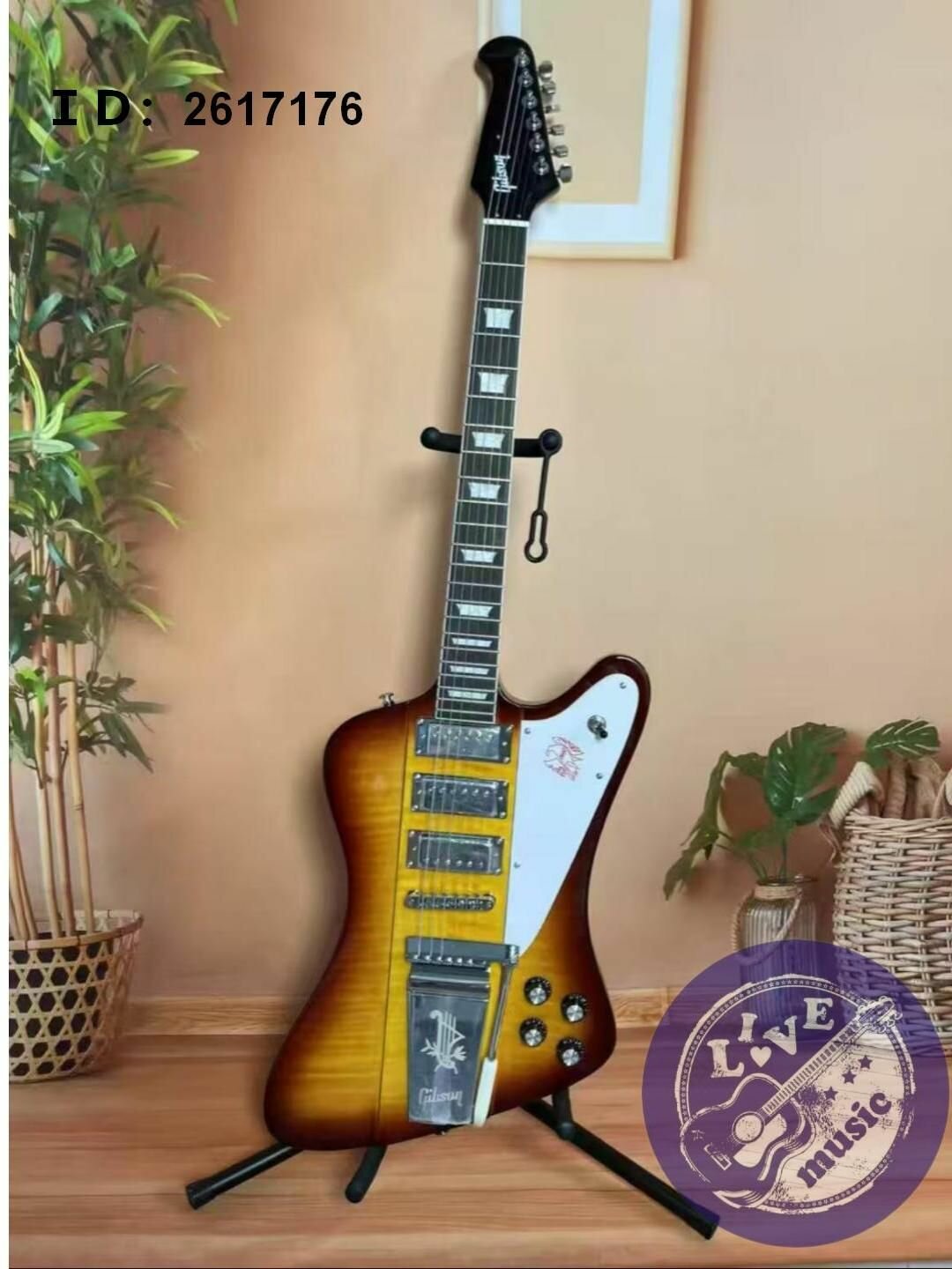 Электрогитара Gibson Firebird с 6 струнами, изготовленная в Китае