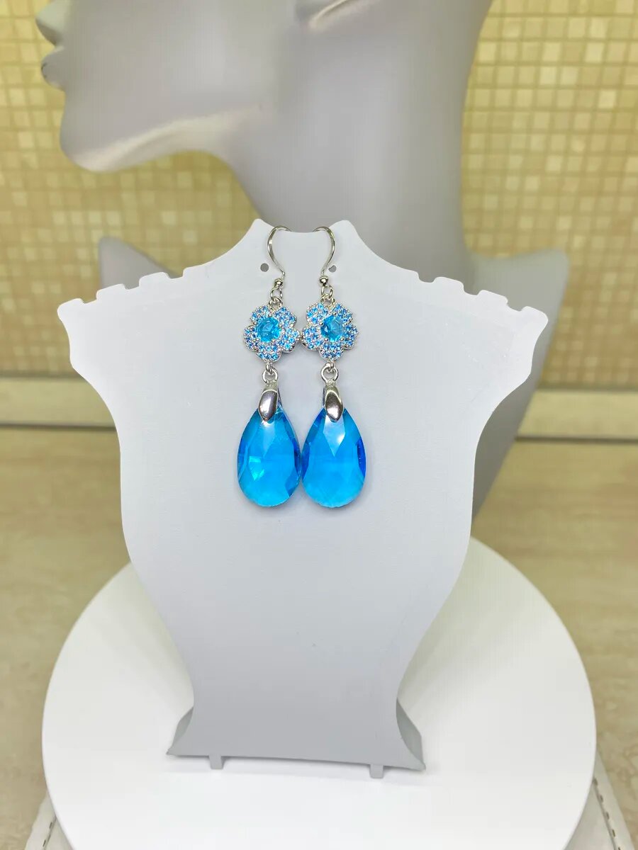 Серьги, кристалл