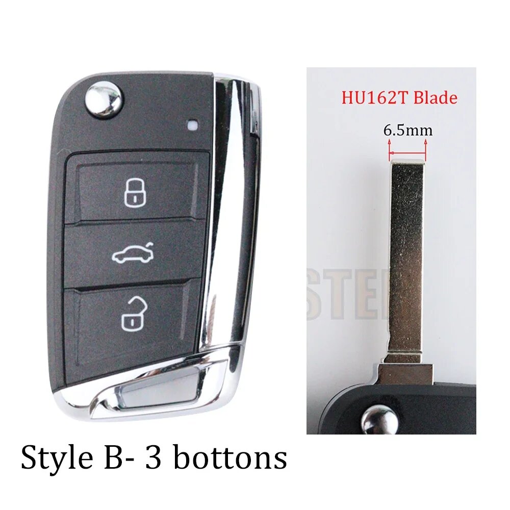 Автомобильный брелок для ключей, корпус для Volkswagen VW Golf 7 4 5 MK7 Mk4 6 style B-3bt-HU162T