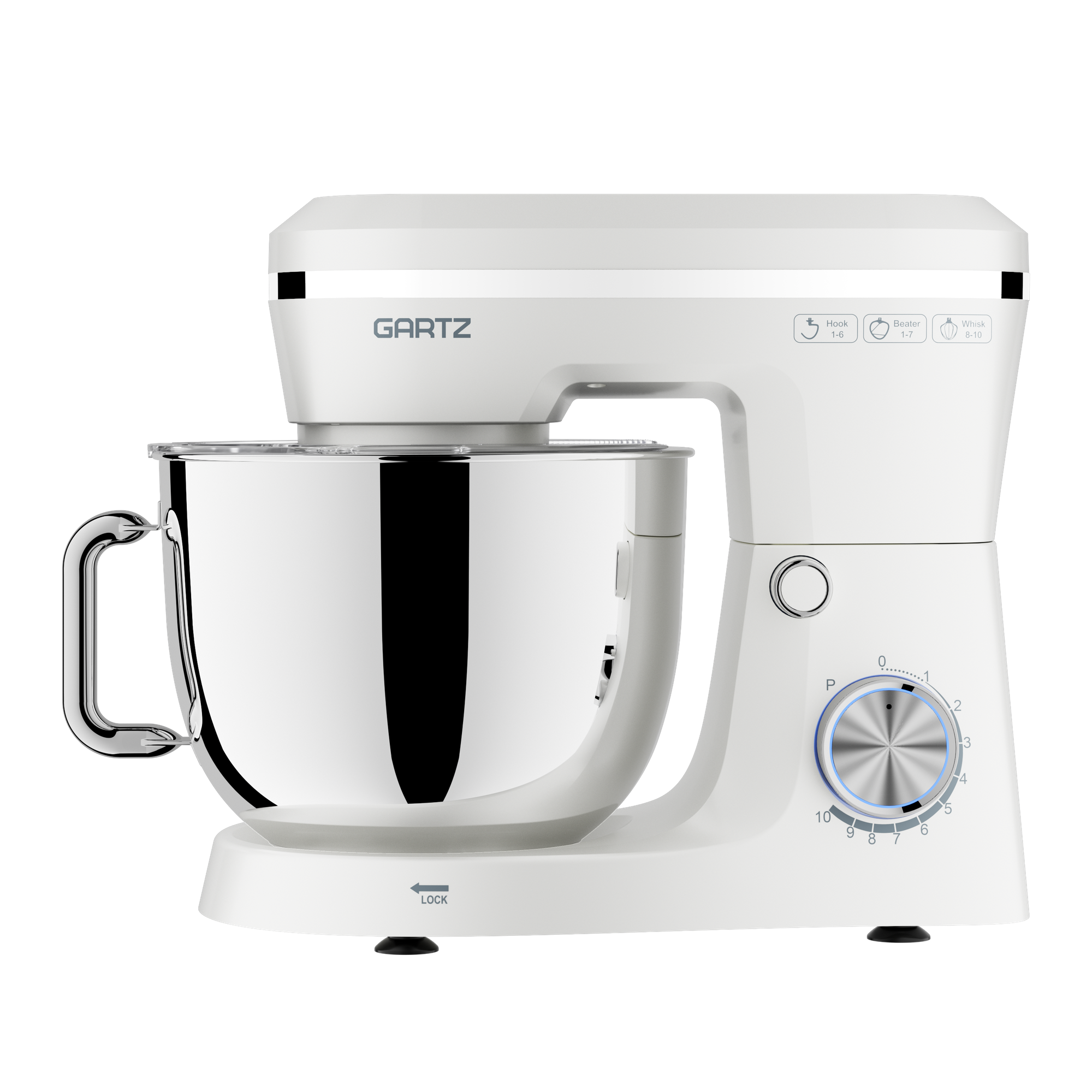 Планетарный миксер с чашей GARTZ MPR250W MagicMix, 1800 Вт, чаша 5 л, 10 скоростей