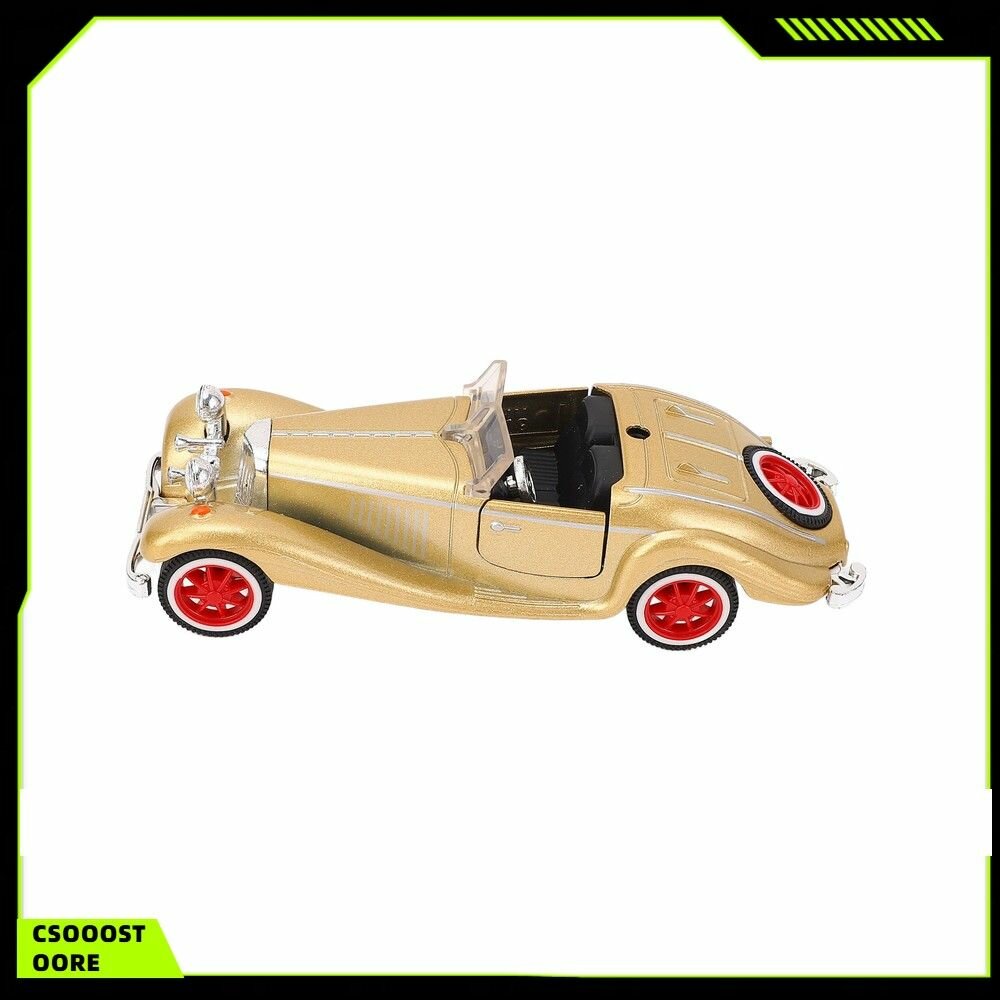 Кабриолет 1:32, золото, откидной, подарок на ДР