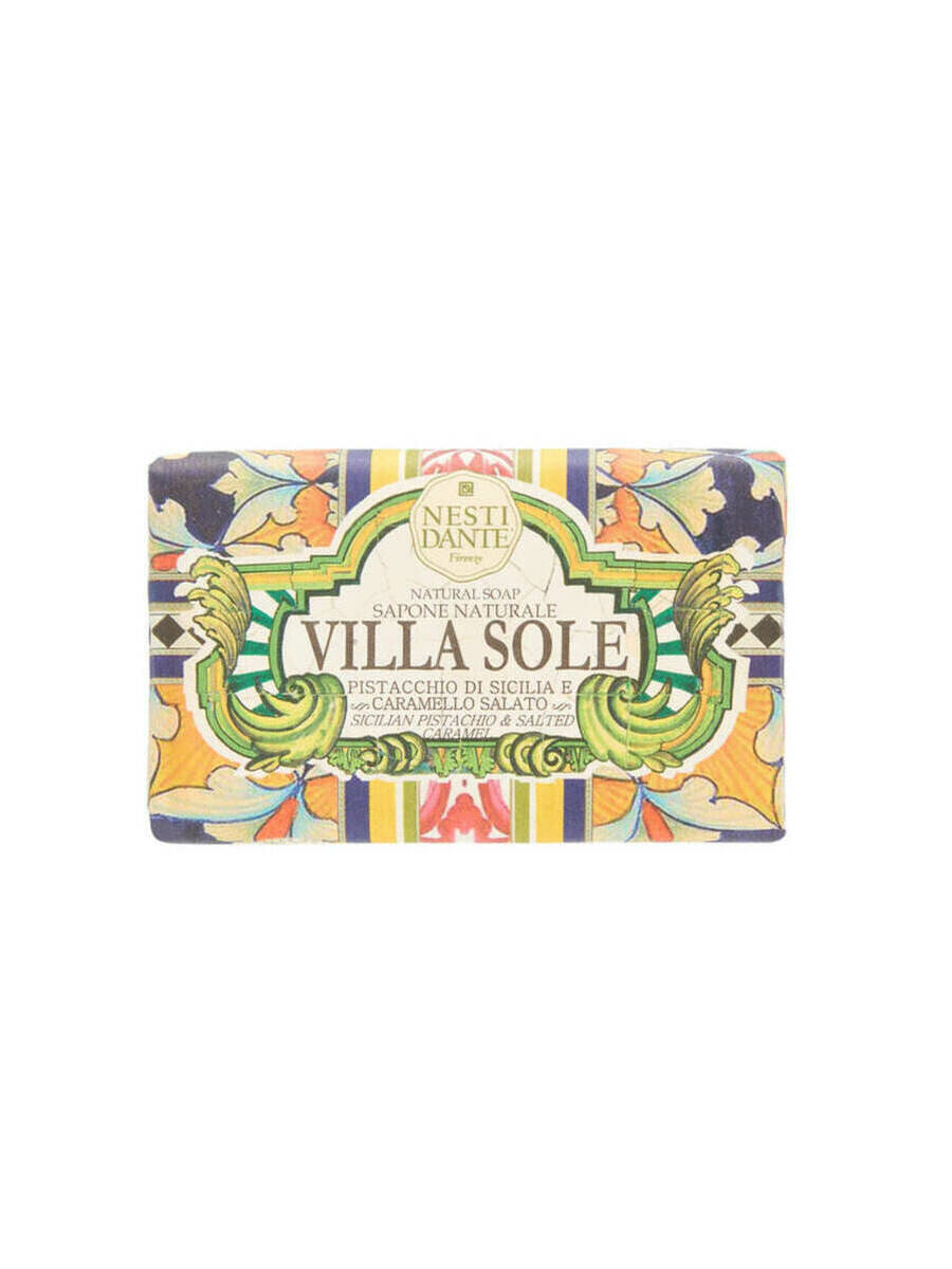 Мыло Nesti Dante Soap Villa Sole, Натуральное мыло "Солнечная Вилла", Sicilian Pistachio & Salted Caramel