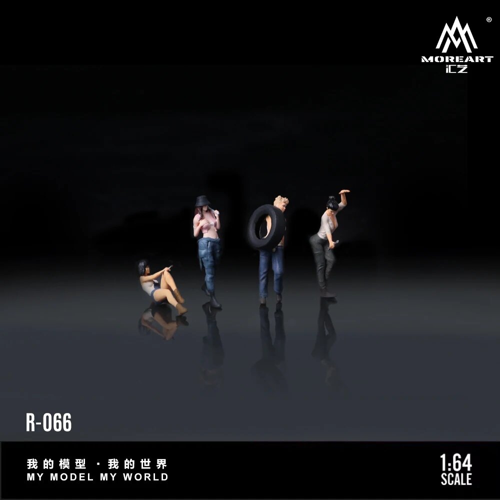 More Art 1:64 Набор кукол Happy Female Worker, декоративная фигурка из смолы, модель для подарка, дисплея и коллекции