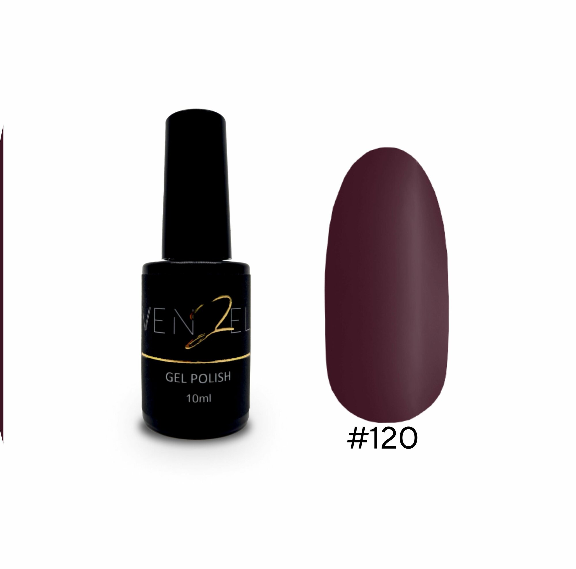 Venzel-120 брусничный гель-лак для ногтей плотный 10ml