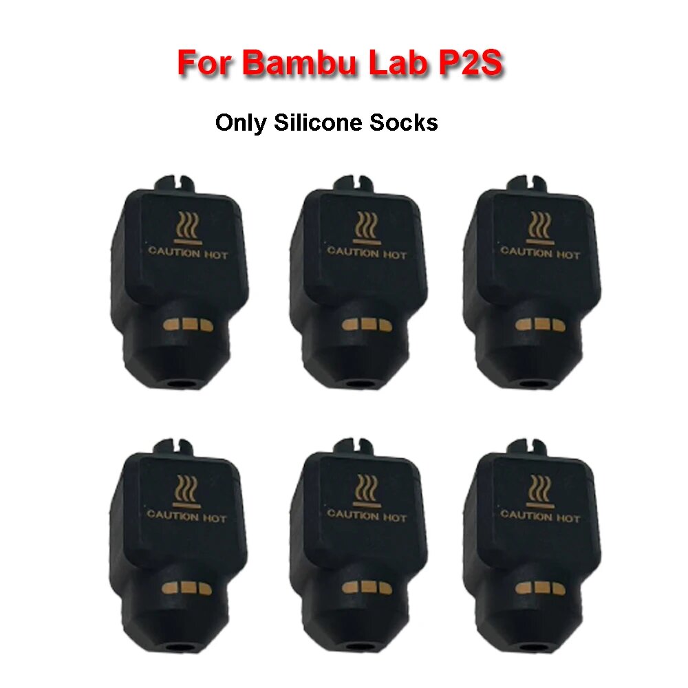 Силиконовые носки для хотэнда Bambu Lab P2S (6 шт)
