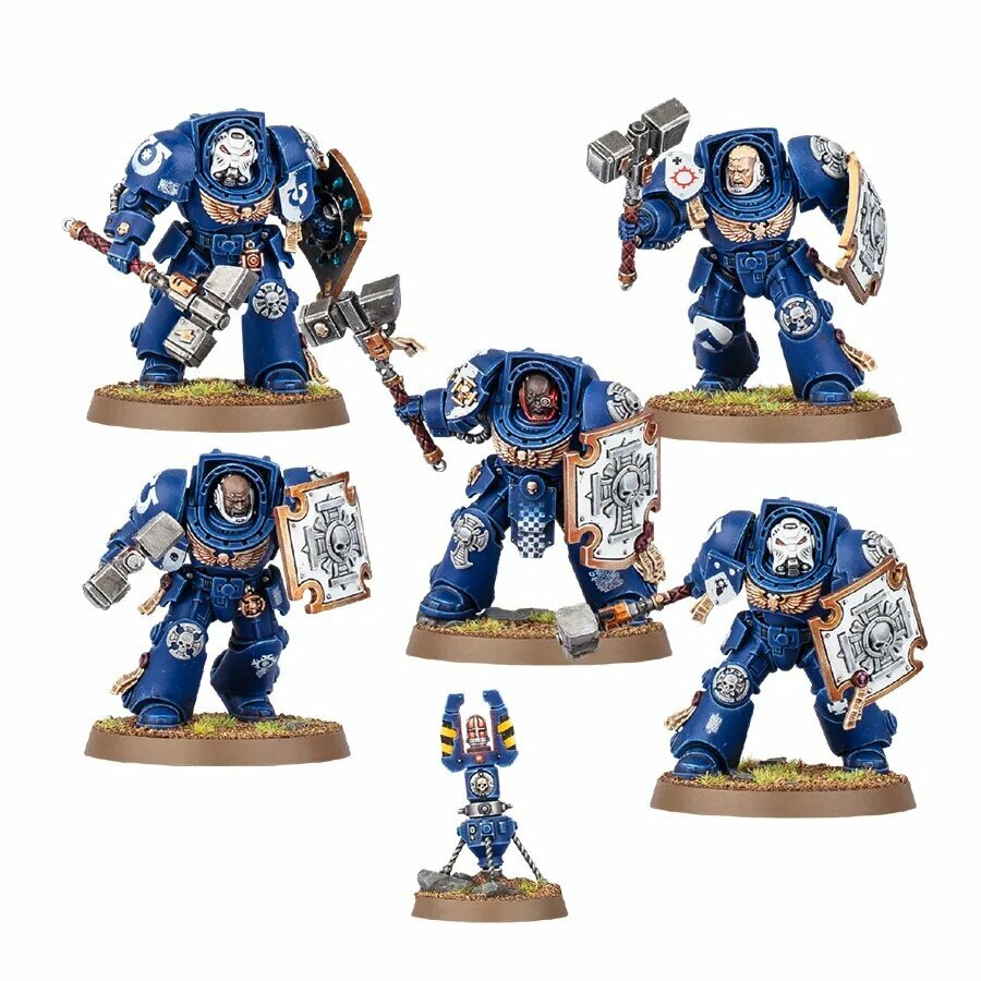 Набор Штурмовой отряд Терминаторов Космодесанта (5 моделей) (Смола, Литье) / Space Marines Terminator Assault Squad (Resin, Cast)