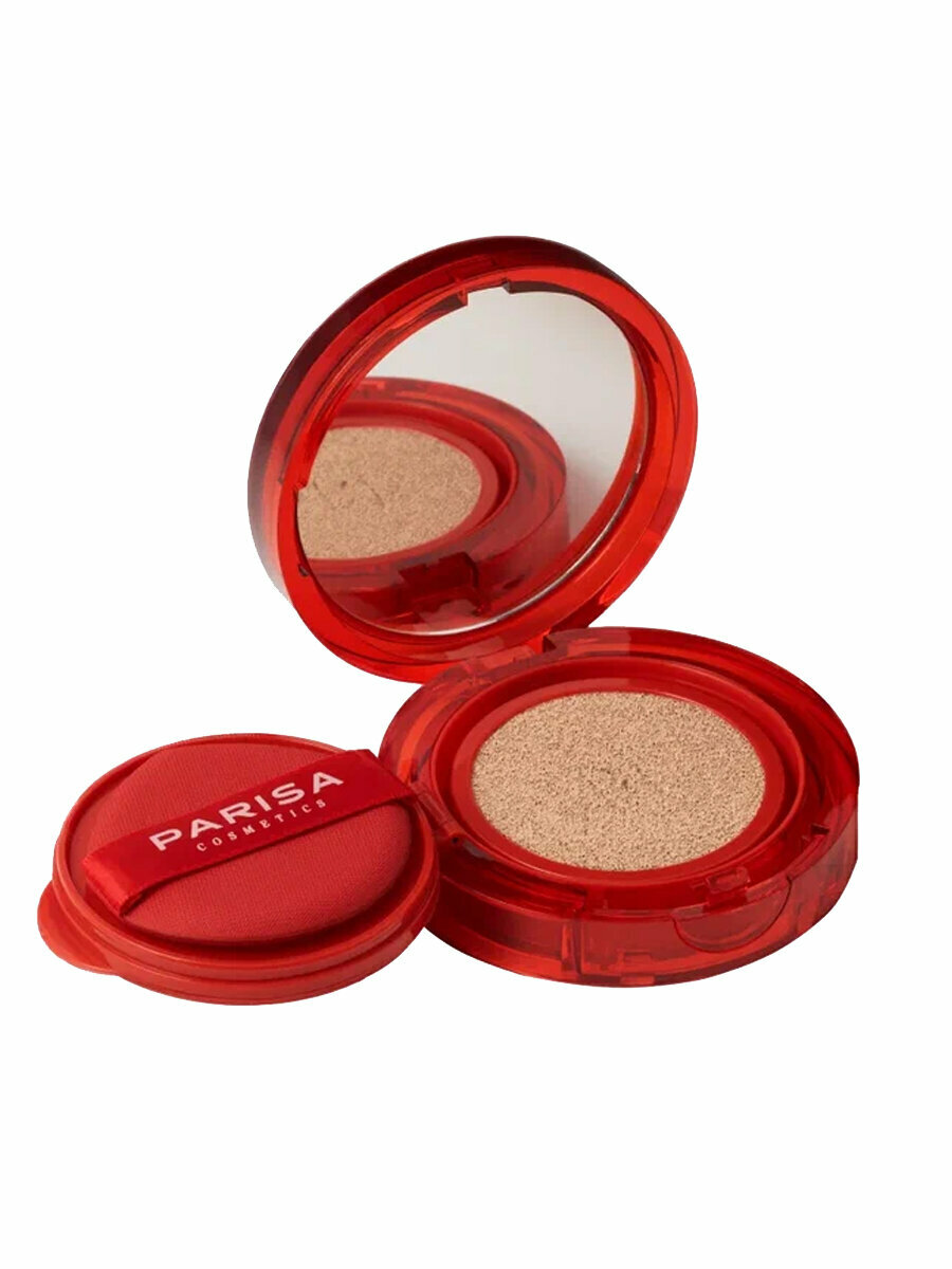 Parisa Кушон-фильтр для лица Ever Glow SPF50/PA+++, тон 401 soft beige, 13 мл